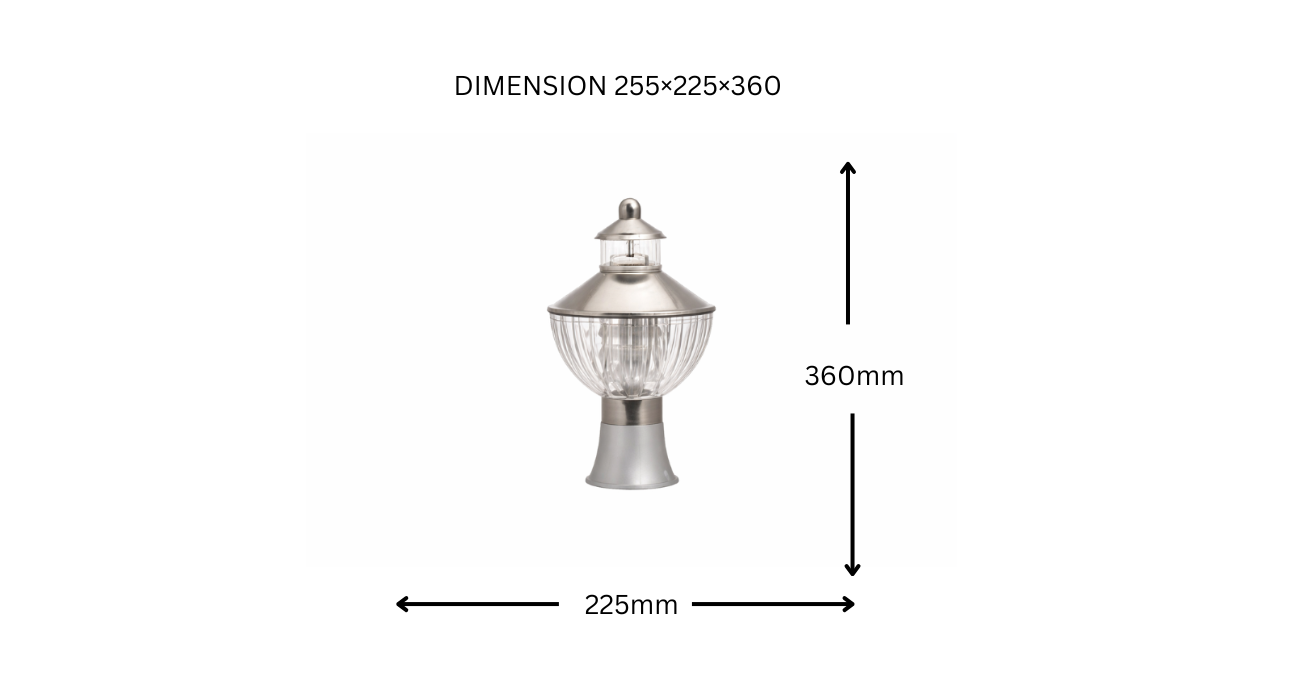 INVENTAA FLORA OPERA LH GATE LAMP - Chirackal Light House